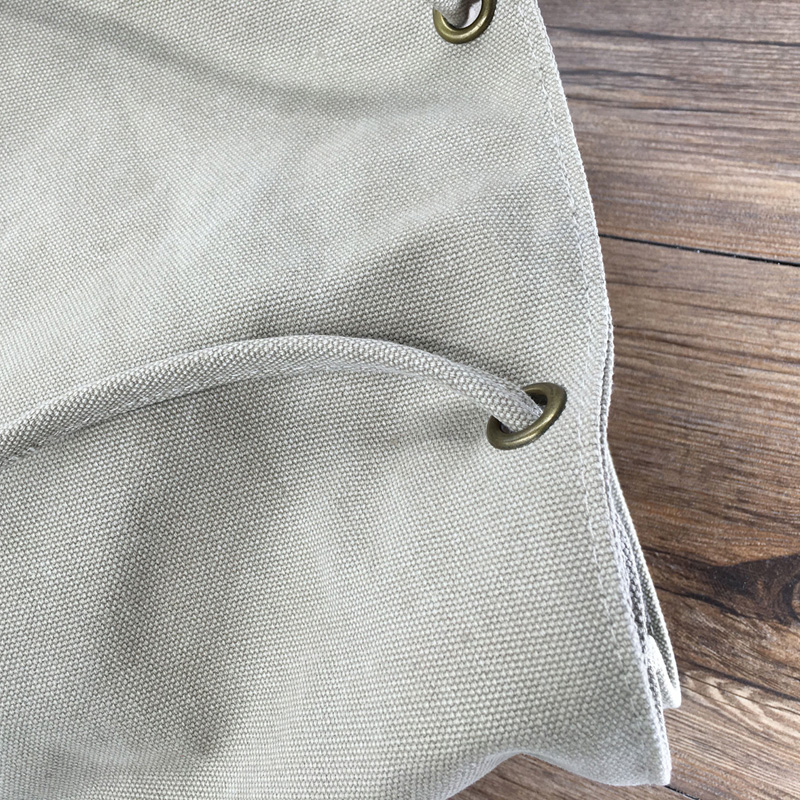Easy-Matching Small Canvas Bag Womans Shoulder Bag in Beige - Morimiss.com