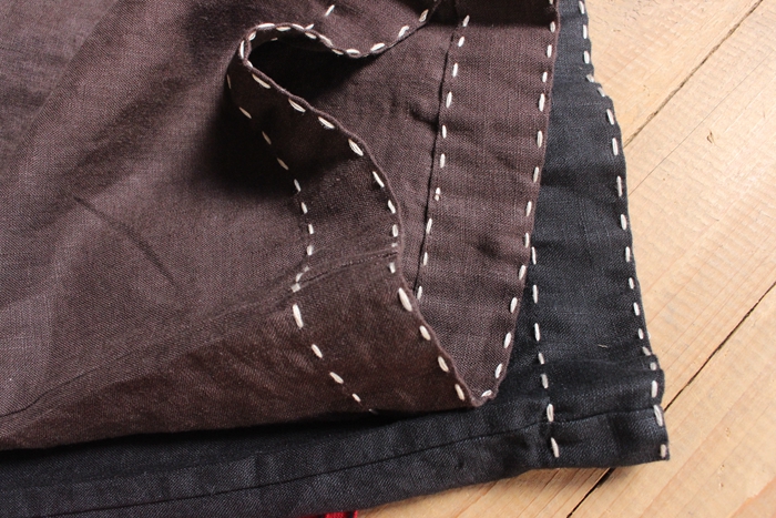 Hem Embroidered Plain Causal Pants Loose Cotton Line Slacks for Woman ...