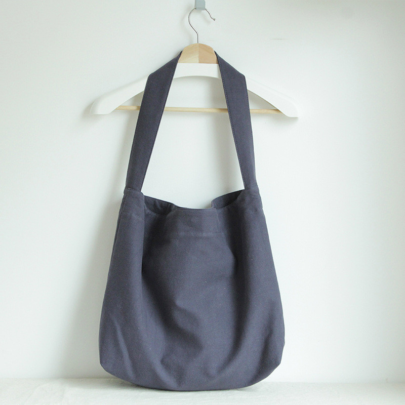Easy-Wear Casual Minimalist Bag Cotton Plain Tote Bag in Khaki ...