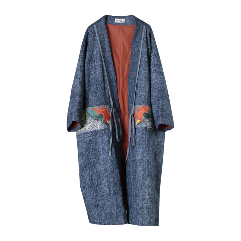 Chinese Style Printed Embroidered Coat Designer Cotton Padded Coat in ...