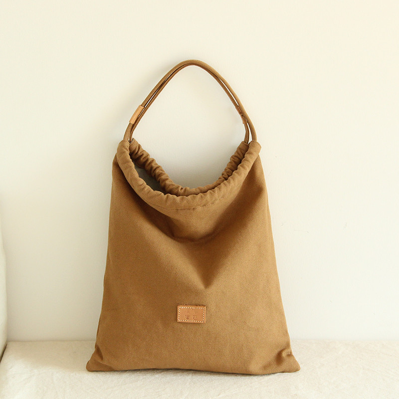 Button Up Canvas Hobo Handbag for Women in Camel Beige Reddish Orange ...