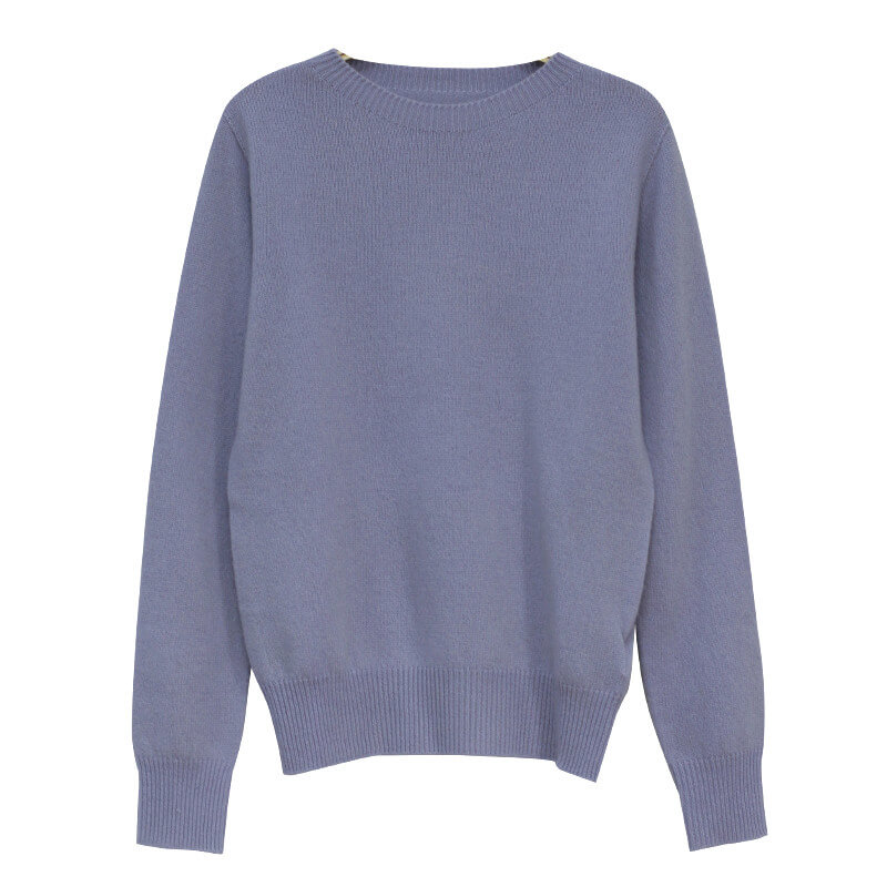 Pastel Colors Sheep Wool Sweater Winter Lilac Knitwear in Apricot Sea ...