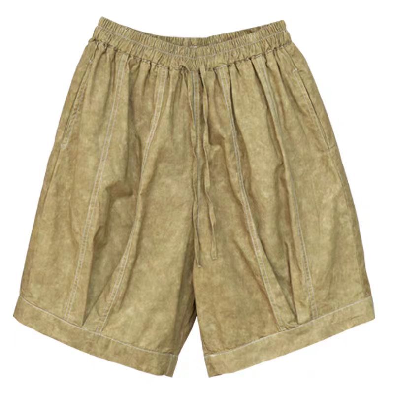 Lazy Day Wide Leg Balloon Shorts in Apricot One Size - Morimiss.com